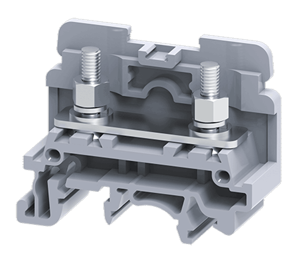 Connectwell CSTSN4U Stud Type Terminal Block With Universal Mounting ...